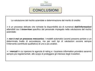 Metodologia di rating in Cerved | PPT