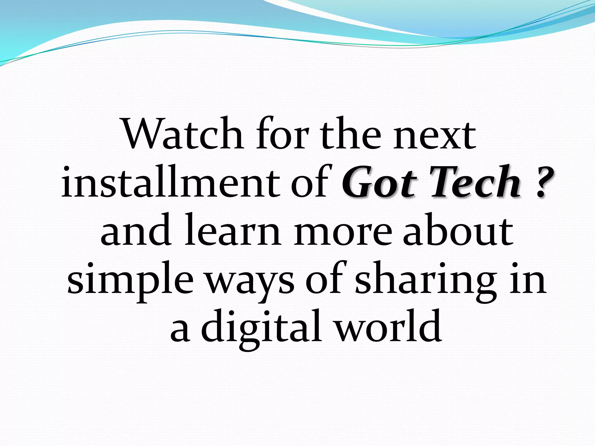 Got Tech? (blog) | PPTX