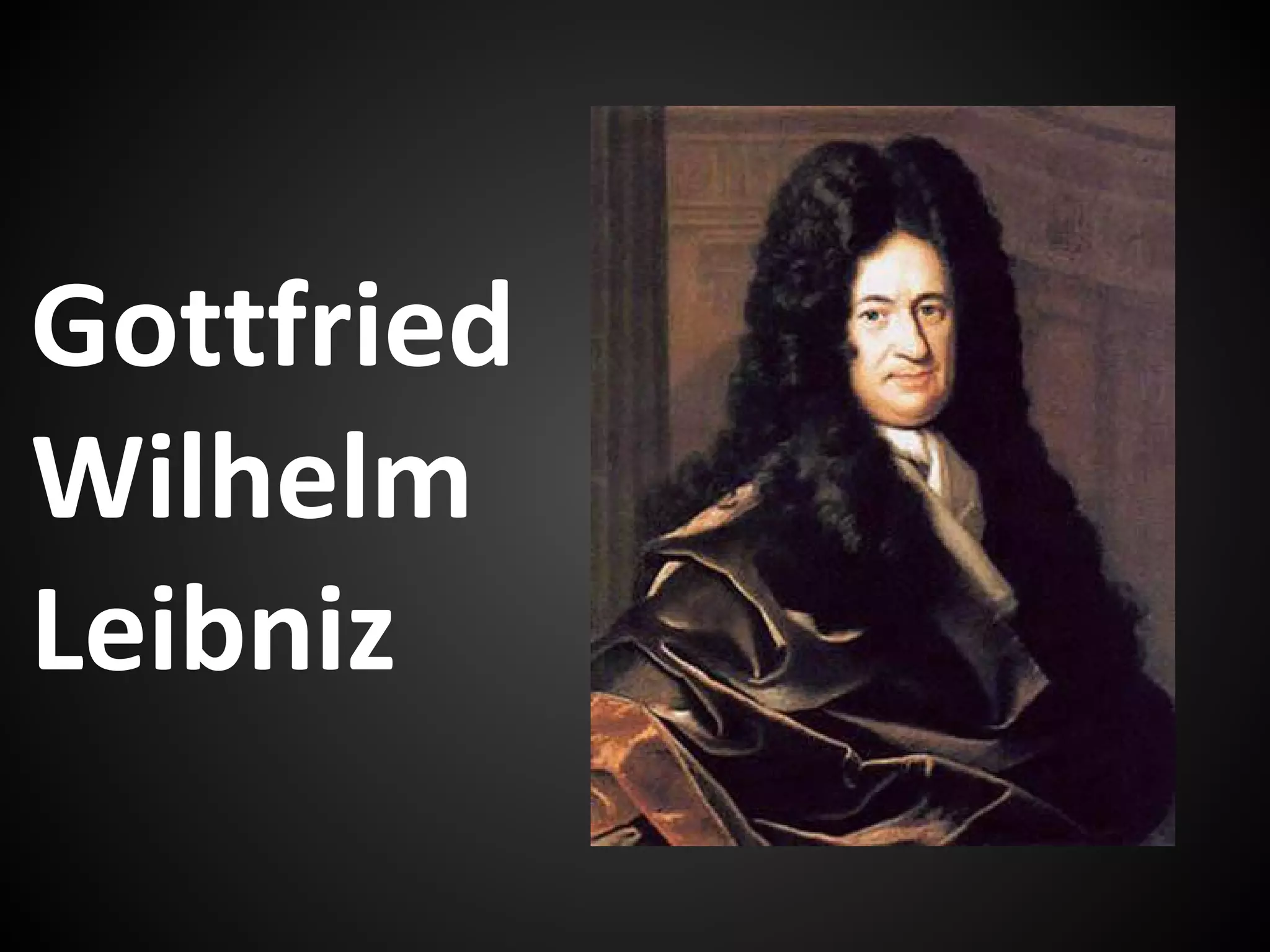 Gottfried Wilhelm Leibniz | PDF