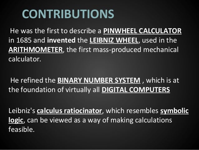 Gottfried Wilhelm Leibniz