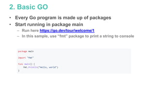 Go Tutorial Pptx