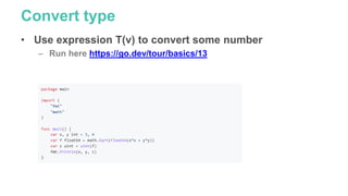 Go tutorial | PPTX