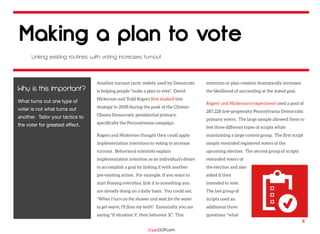 GOTV: Script, Tips and Tactics | PDF