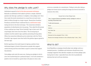GOTV: Script, Tips and Tactics | PDF