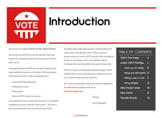 GOTV: Script, Tips and Tactics | PDF
