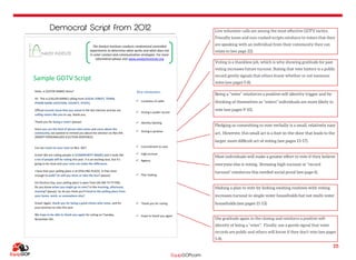GOTV: Script, Tips and Tactics | PDF