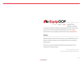 GOTV: Script, Tips and Tactics | PDF