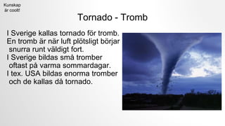 GOTW#11 Tornado & Tromb | PPTX