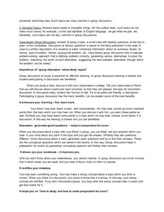 Group discussion and its importance | DOCX