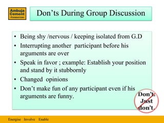 Goup discussions | PPTX