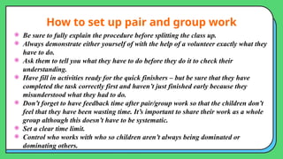 Gouping Students _Group & Pair Work.pptx | Homework and Study | Education