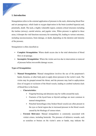 Forenisc study of Strangulation BY Chirag Dhankhar | DOCX