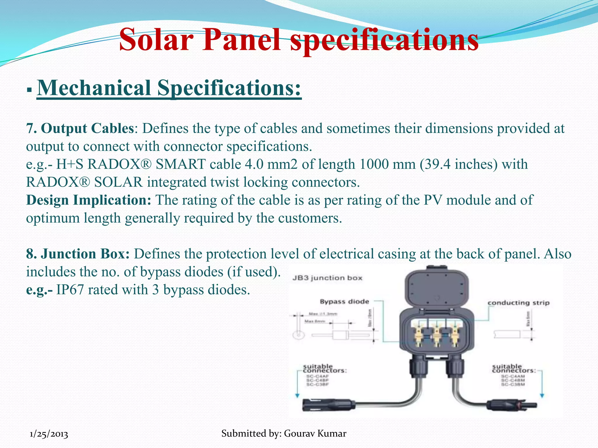 Solar panel Technology ppt | PPTX