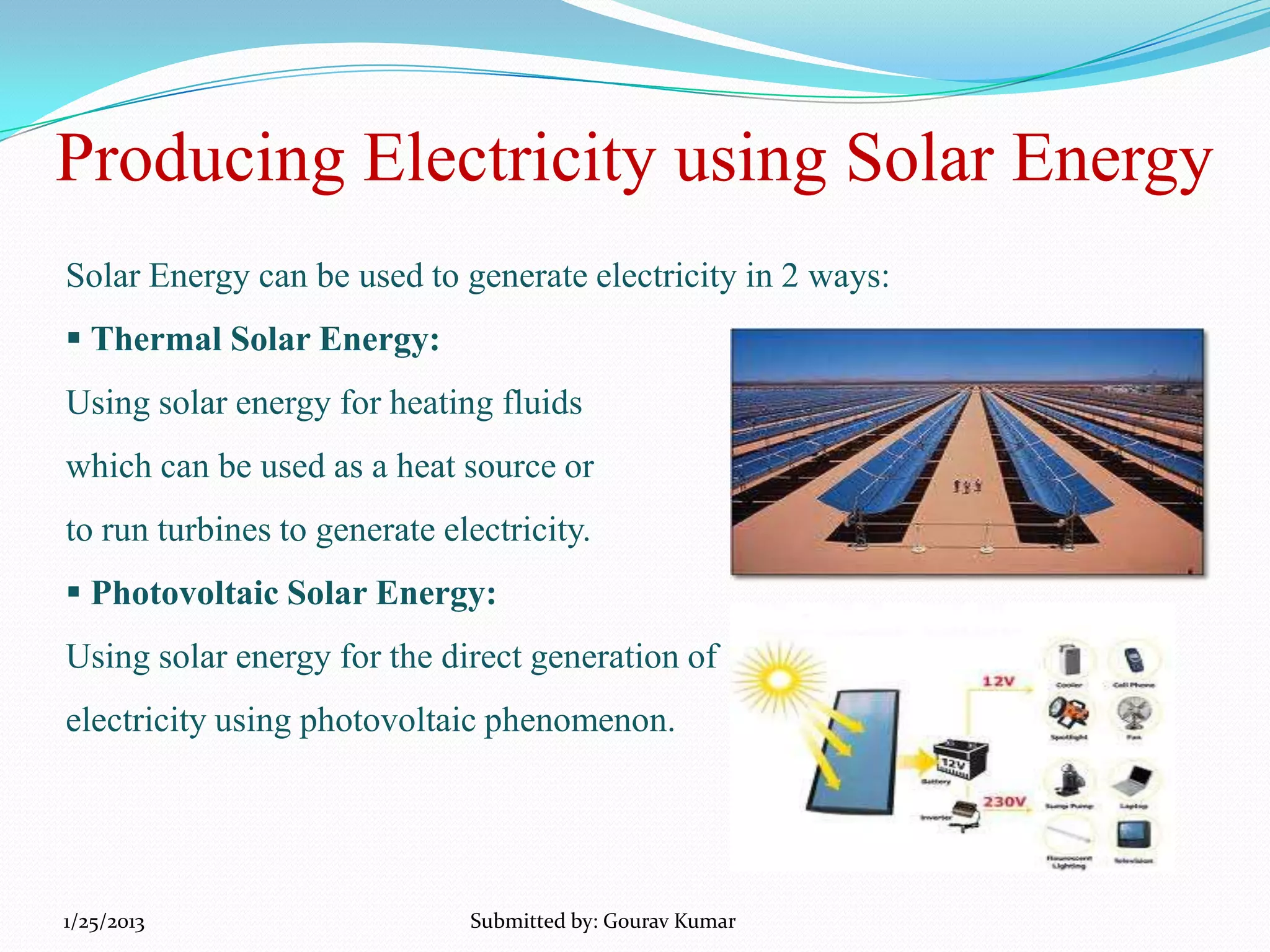 Solar panel Technology ppt | PPTX