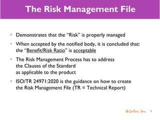 ISO 14971:2019 and ISO/TR 24971 Risk Management Update | PDF