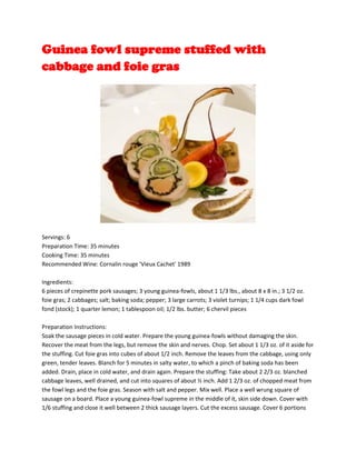Gourmet Meat Recipes | PDF