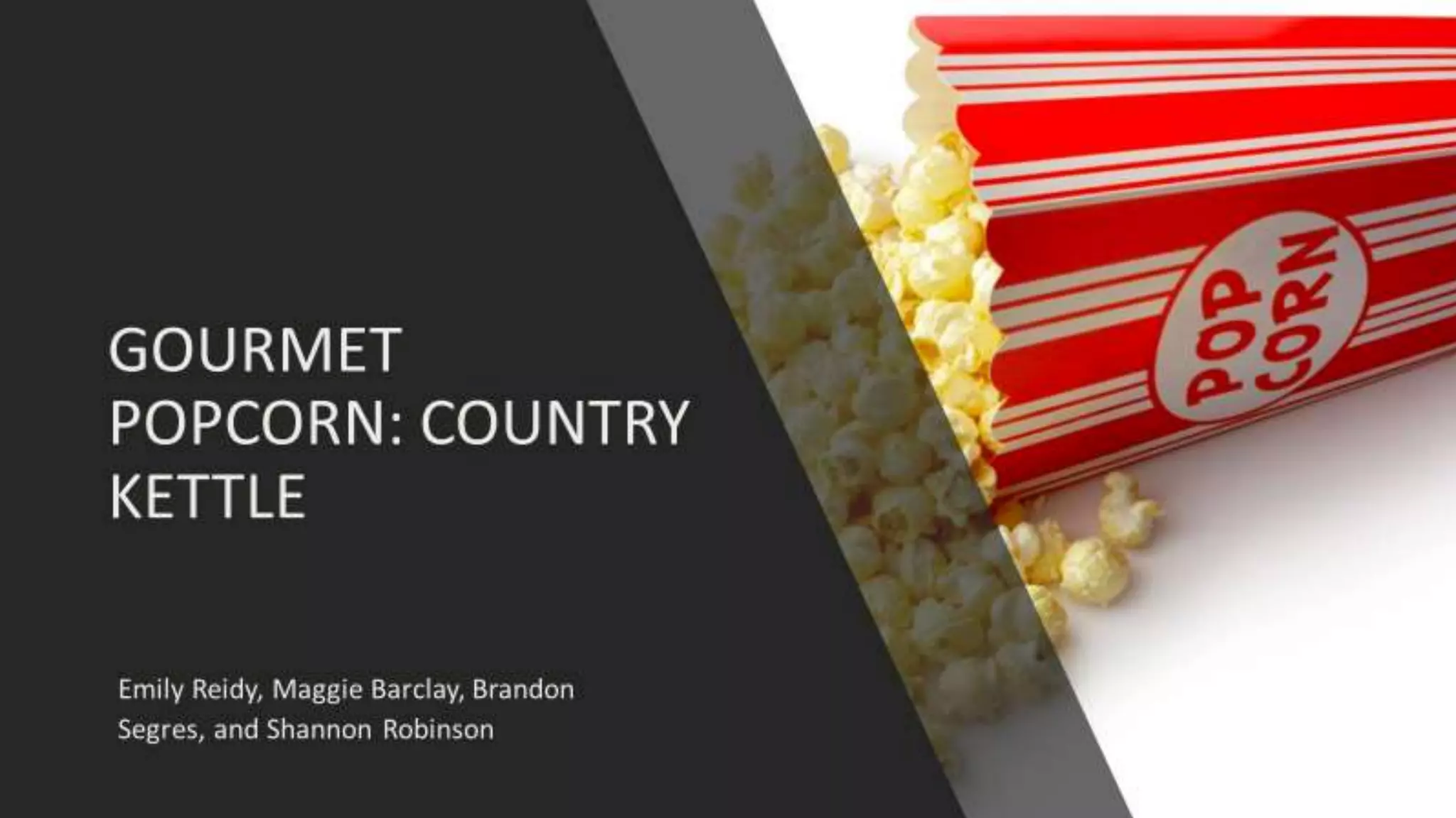 Gourmet Popcorn Ad Campaign | PPT