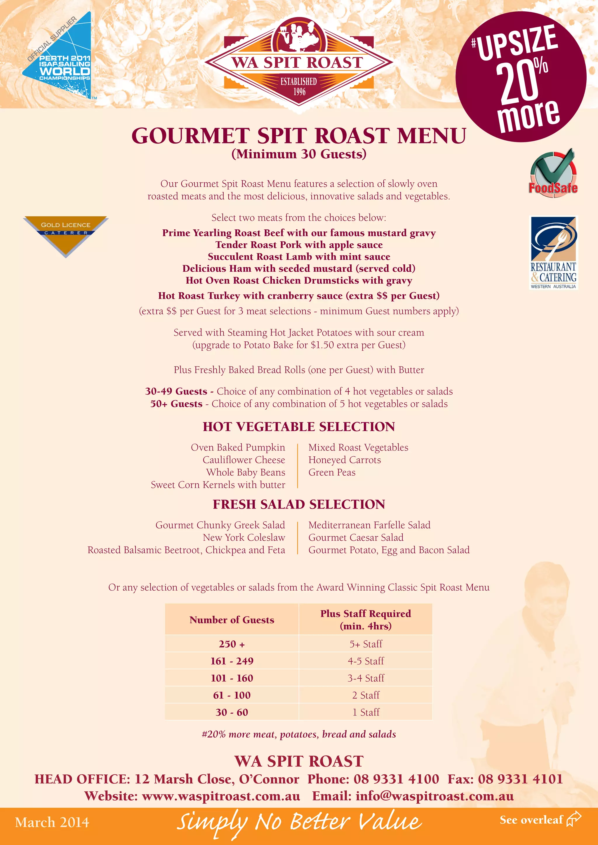 Gourmet Spit Roast Menu | PDF