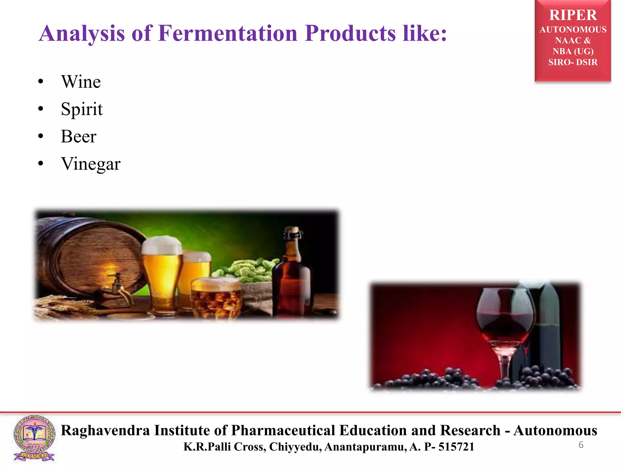 Quality control test and Analysis of Wine and Beer | PPTX