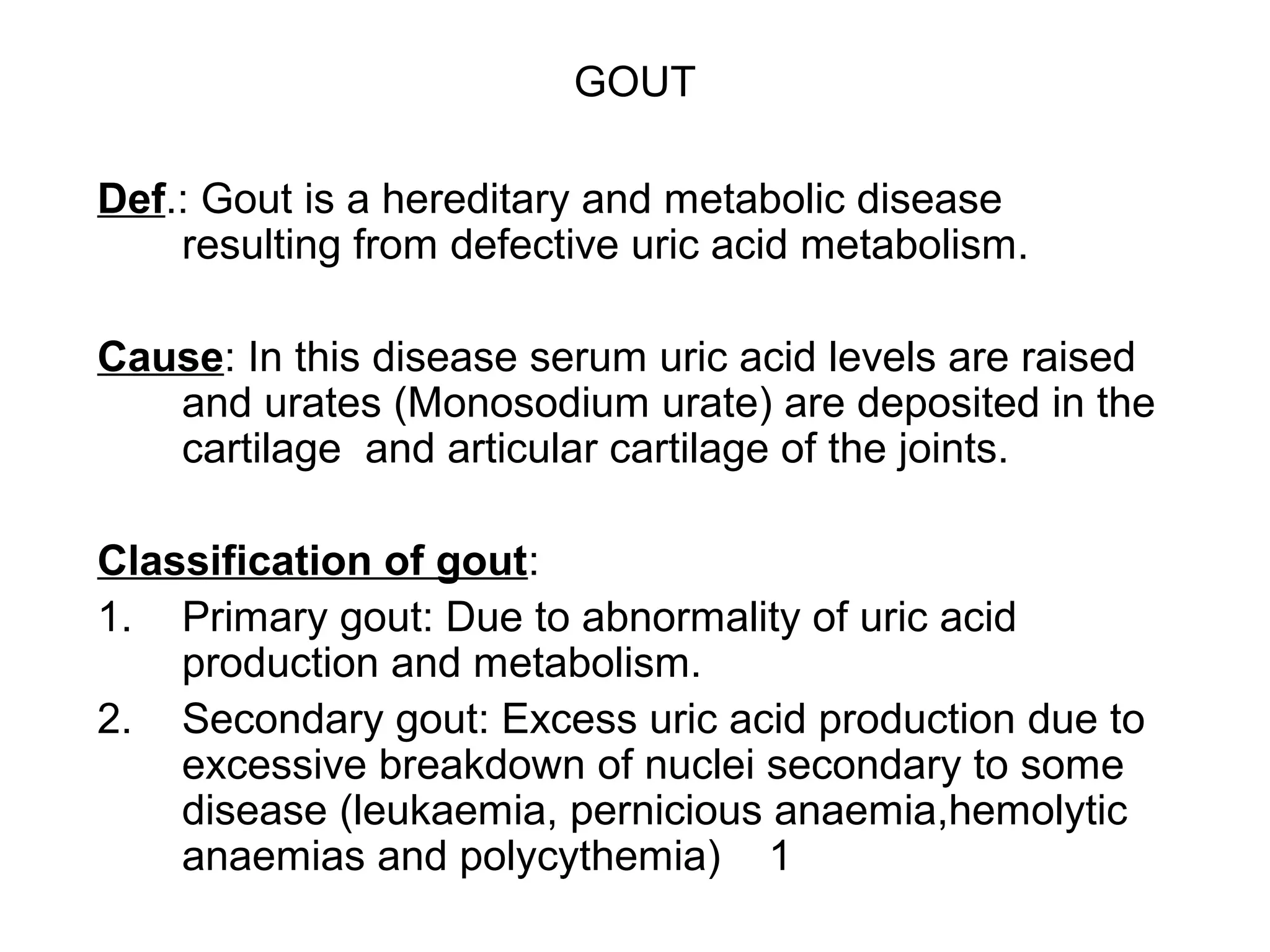 Gout | PPT