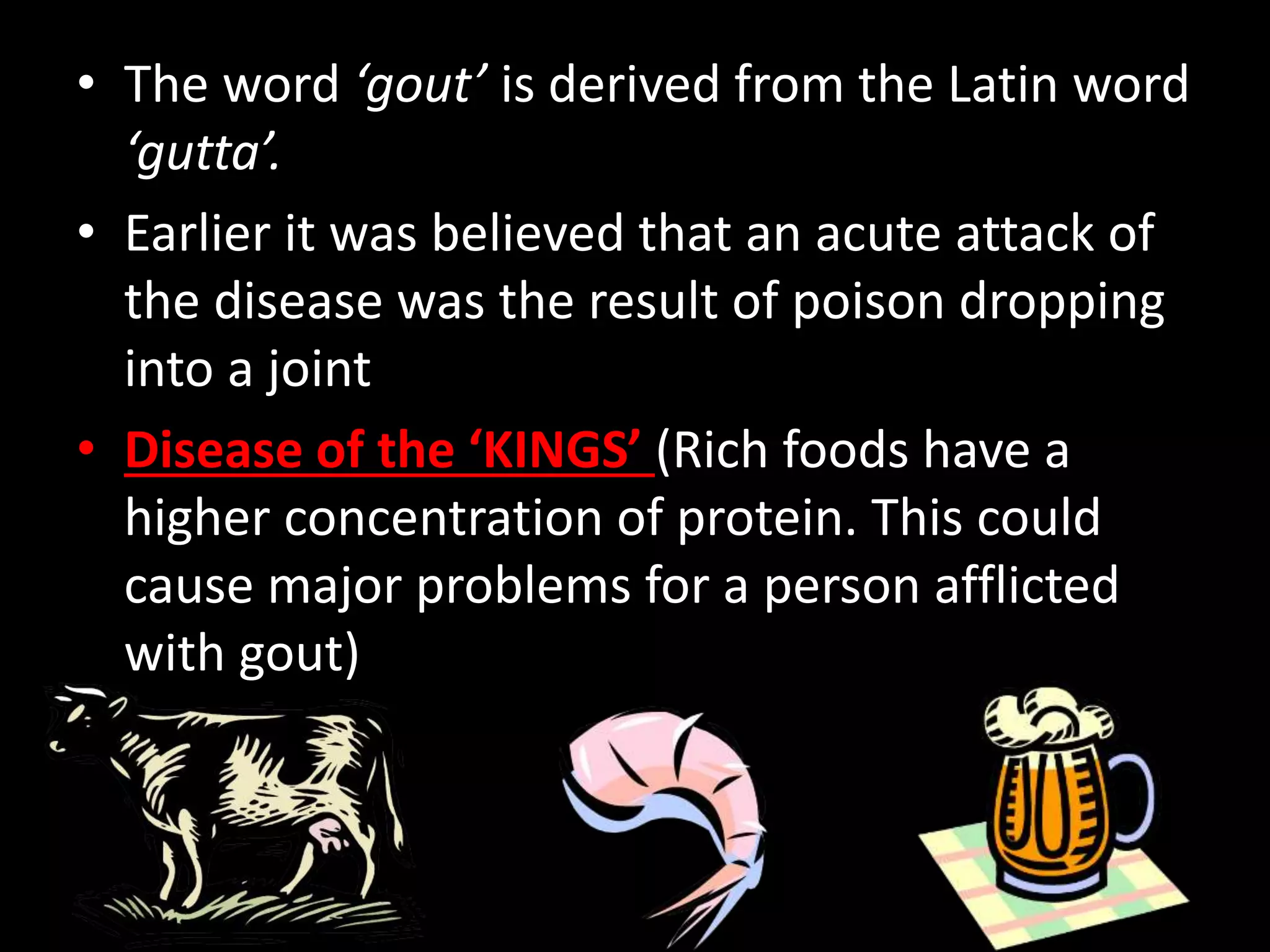 Gout | PPTX | Bone and Joint Conditions | Diseases and Conditions