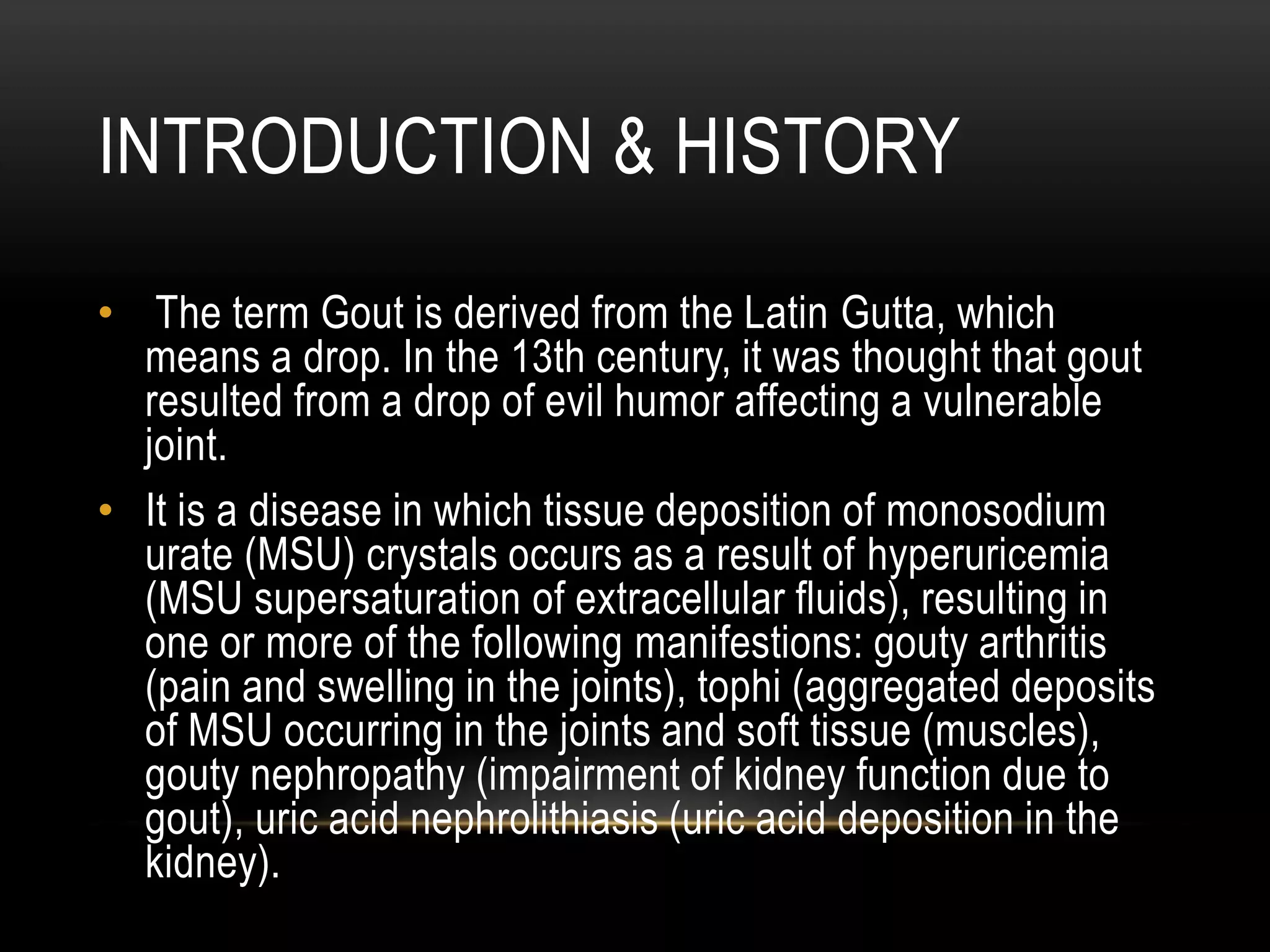 Gout Disease | PPTX