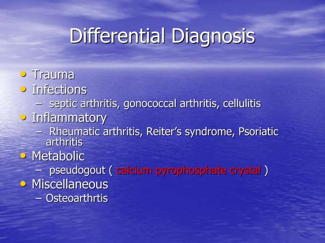 Gout | PPTX | Bone and Joint Conditions | Diseases and Conditions
