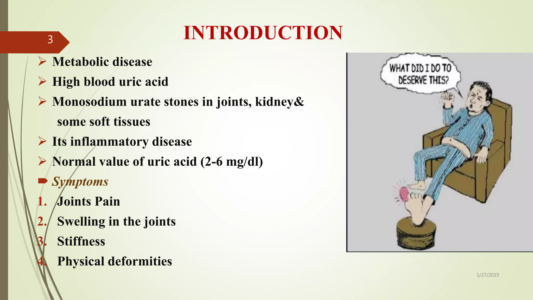 pathology & treatment of Gout | PPTX