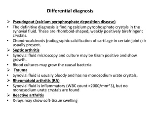 Gout in poultry | PPTX