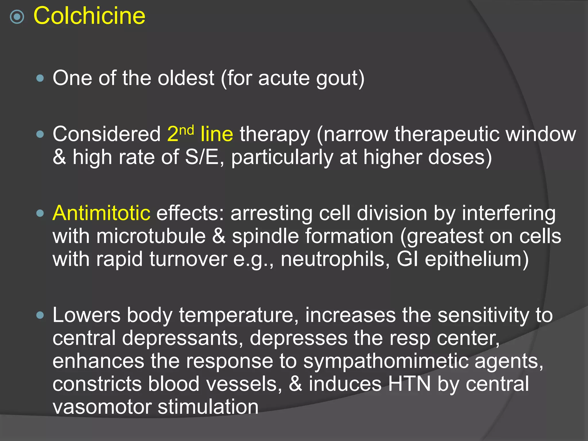 Pharmacotherapy of Gout | PPTX