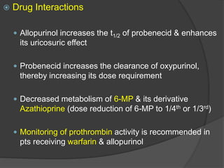 Pharmacotherapy of Gout | PPTX