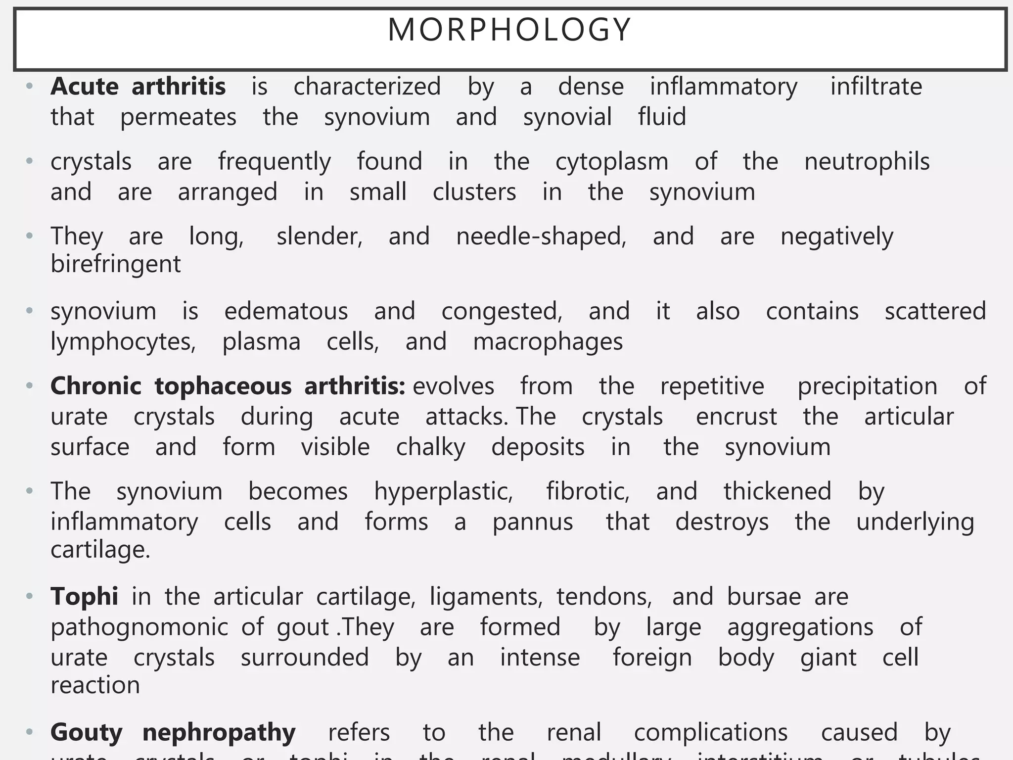 Pathophysiology of Gout | PPTX