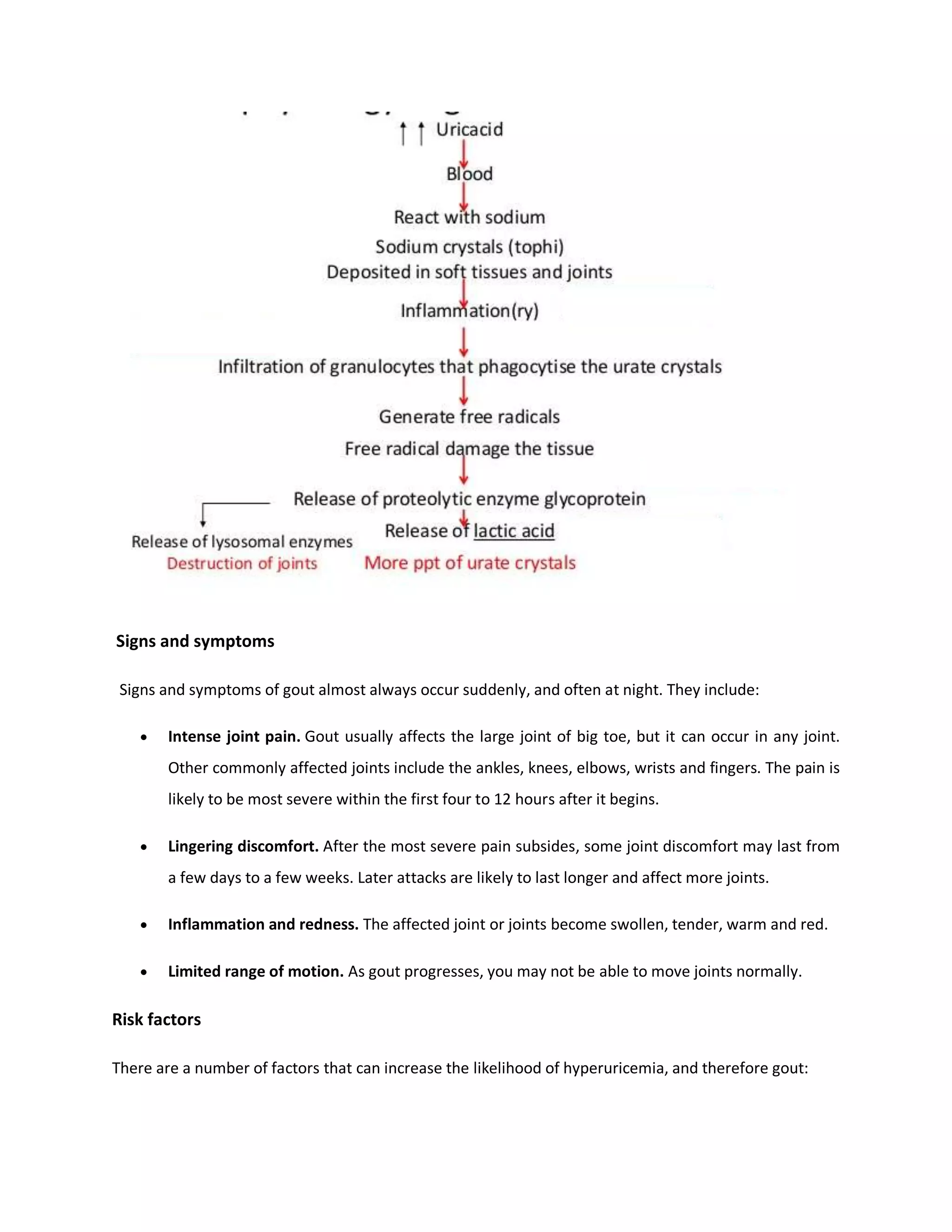 Pathophysiology of Gout | PDF | Bone and Joint Conditions | Diseases ...