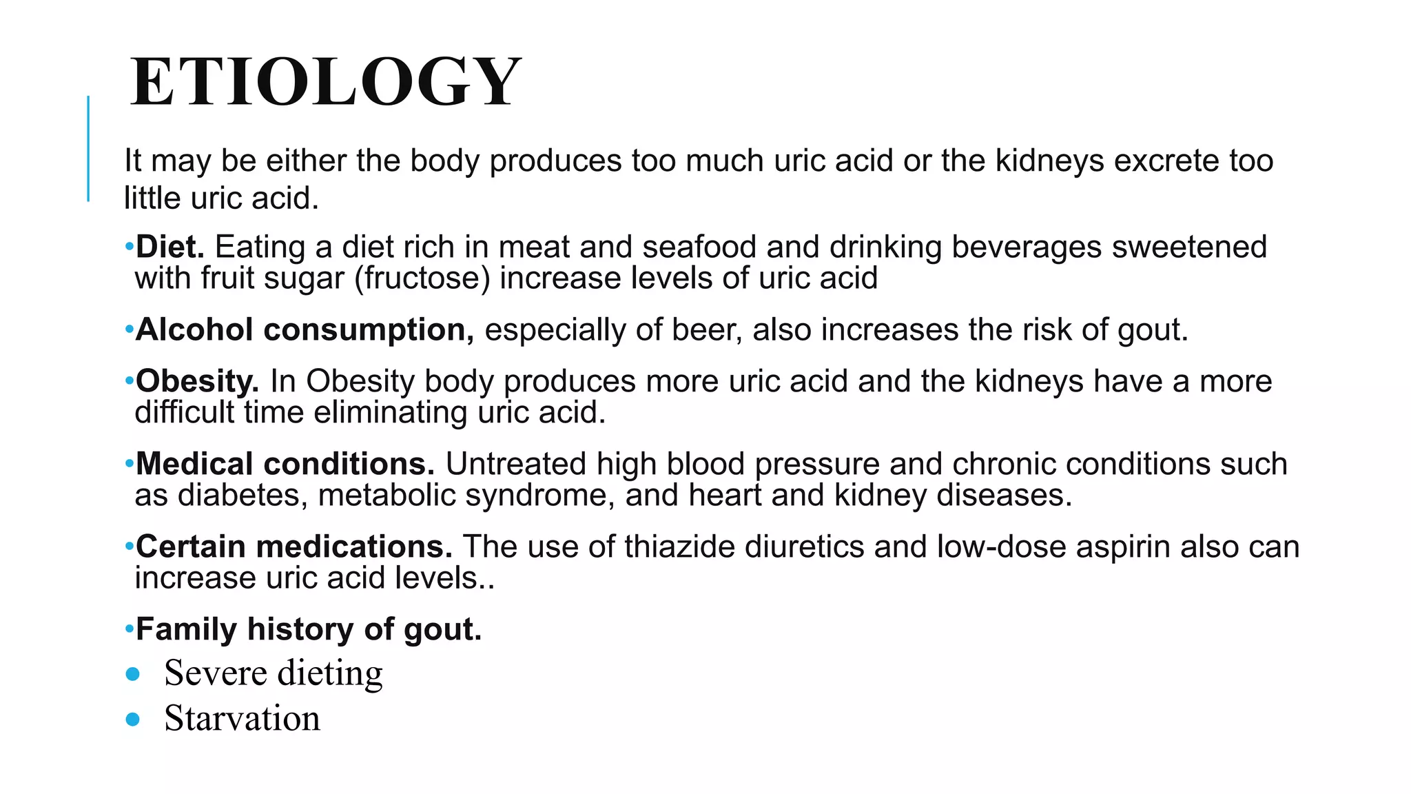 Gout | PPTX | Endocrine and Metabolic Diseases | Diseases and Conditions