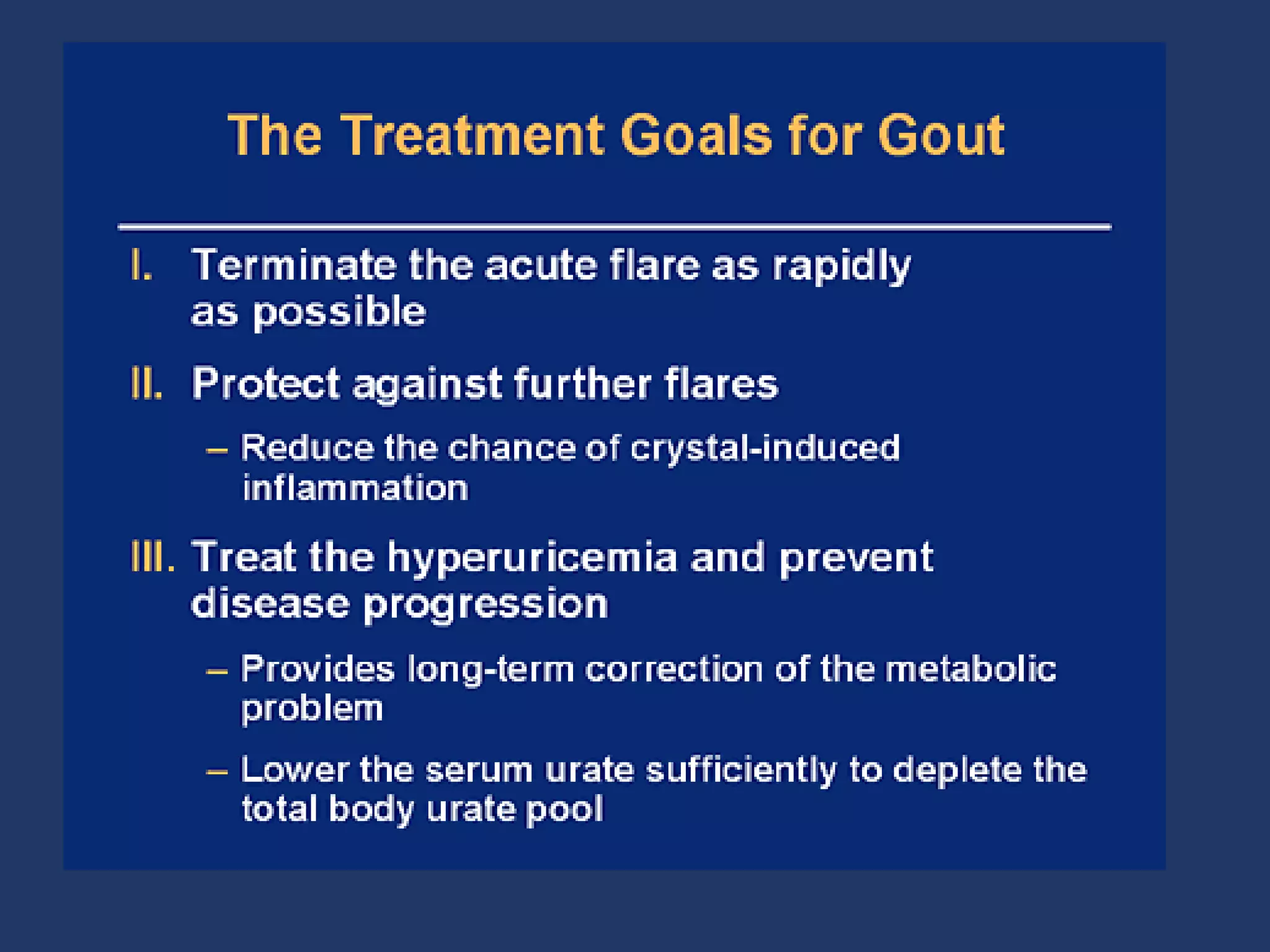 Gout (drug and treatment ) | PPTX