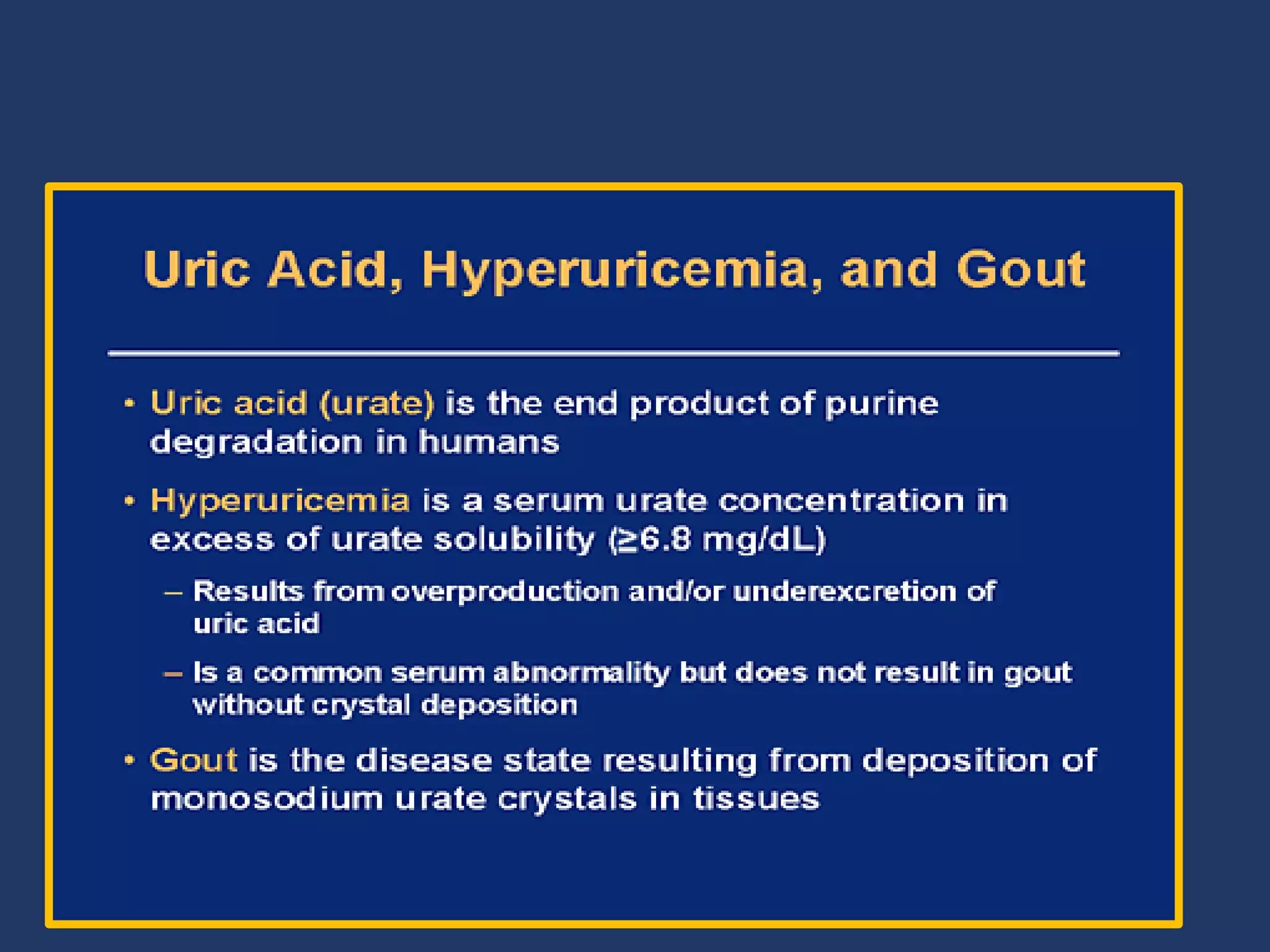 Gout (drug and treatment ) | PPTX