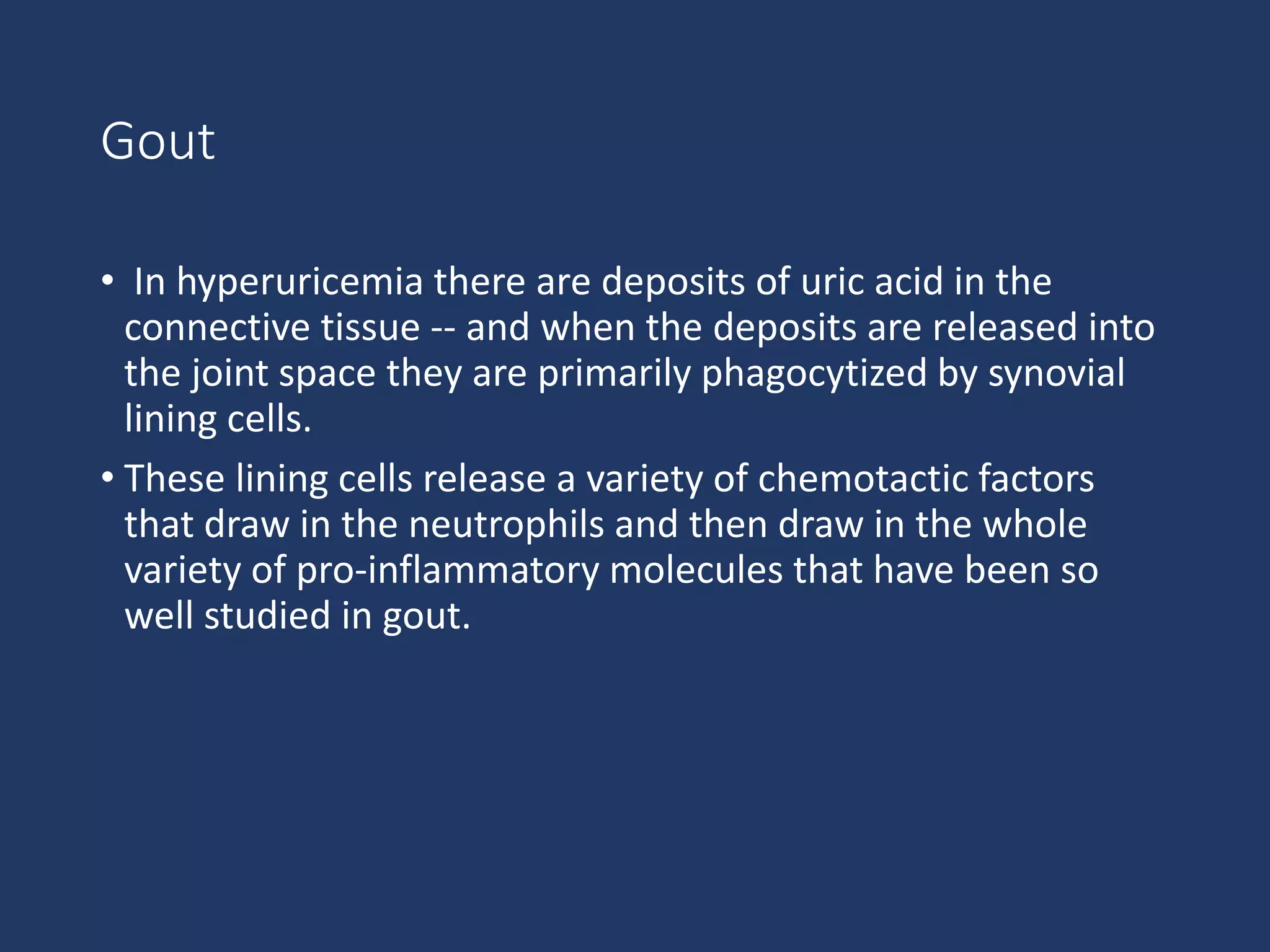 Gout (drug and treatment ) | PPTX