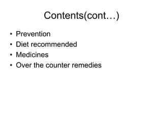 GOUT.ppt | Digestive Disorders | Diseases and Conditions