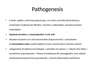 Gout.pptx Gout disease information...... | PPTX | Chemistry | Science
