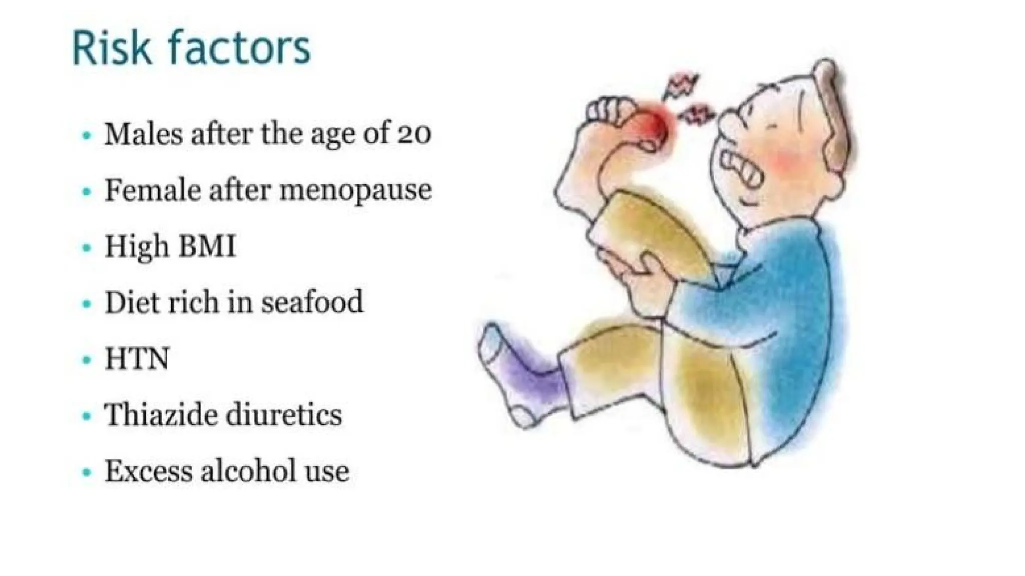 GOUT.definition, causes, pathogenesis, risk factor, clinical features ...