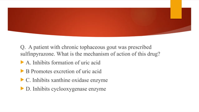 GOUT Definition Pathogenesis Clinical Features Treatment | PPT | Free ...