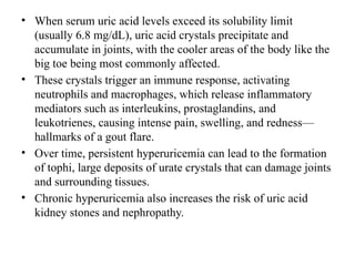 Gout.PHARMACOTHERAPEUTICS PRESENTATION 1 | PPTX