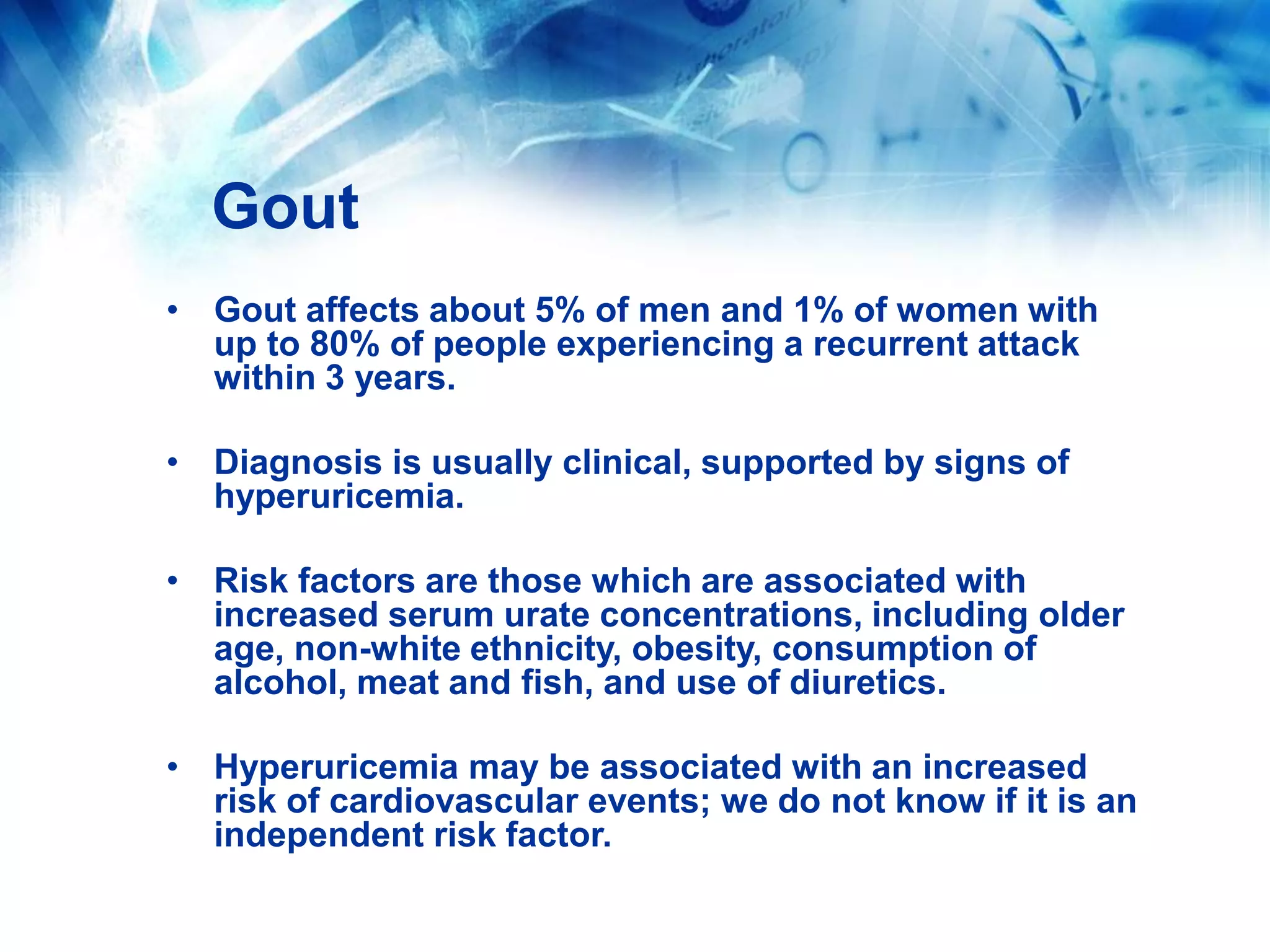 Gout Summery Updated 2020 American College Of Rheumatology Guideline | PDF