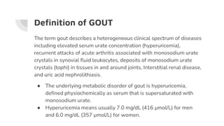 GOUT 3rd Pharm D Pharmacotherapeutics.pptx