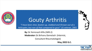 gouty arthritis seminar presentation best slide | PPT