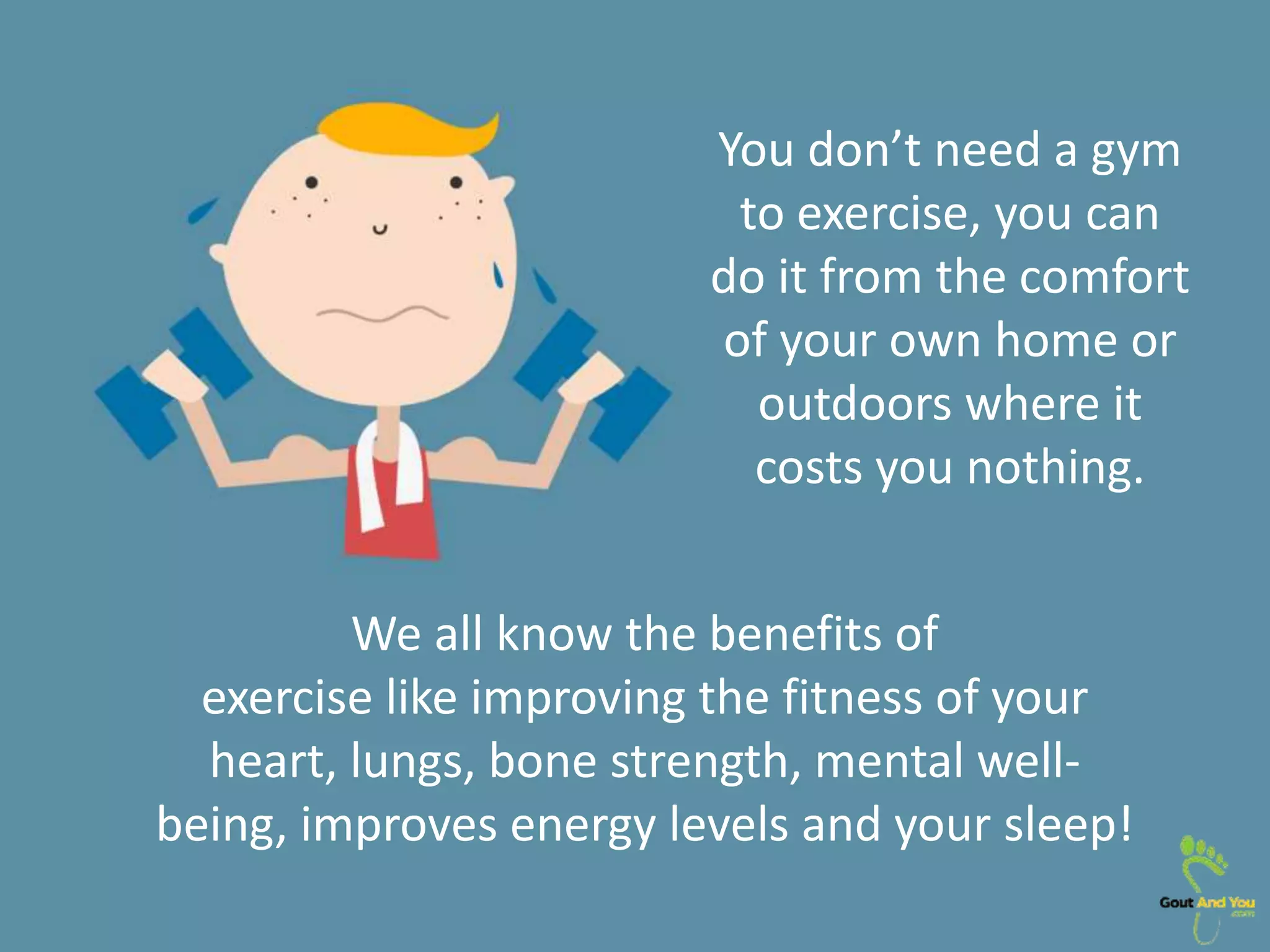 Gout and Exercise | PPTX | Bone and Joint Conditions | Diseases and ...