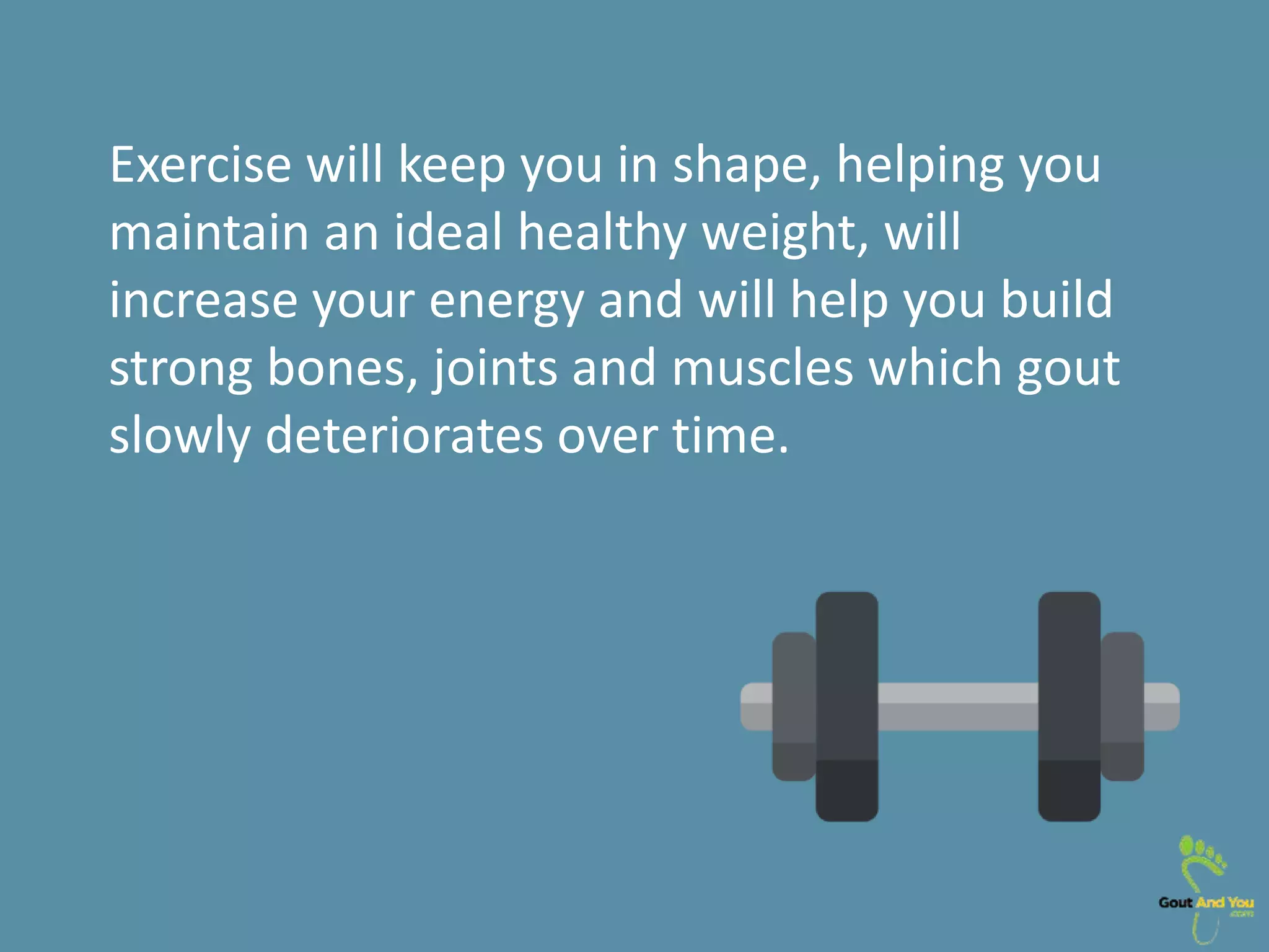 Gout and Exercise | PPTX | Bone and Joint Conditions | Diseases and ...