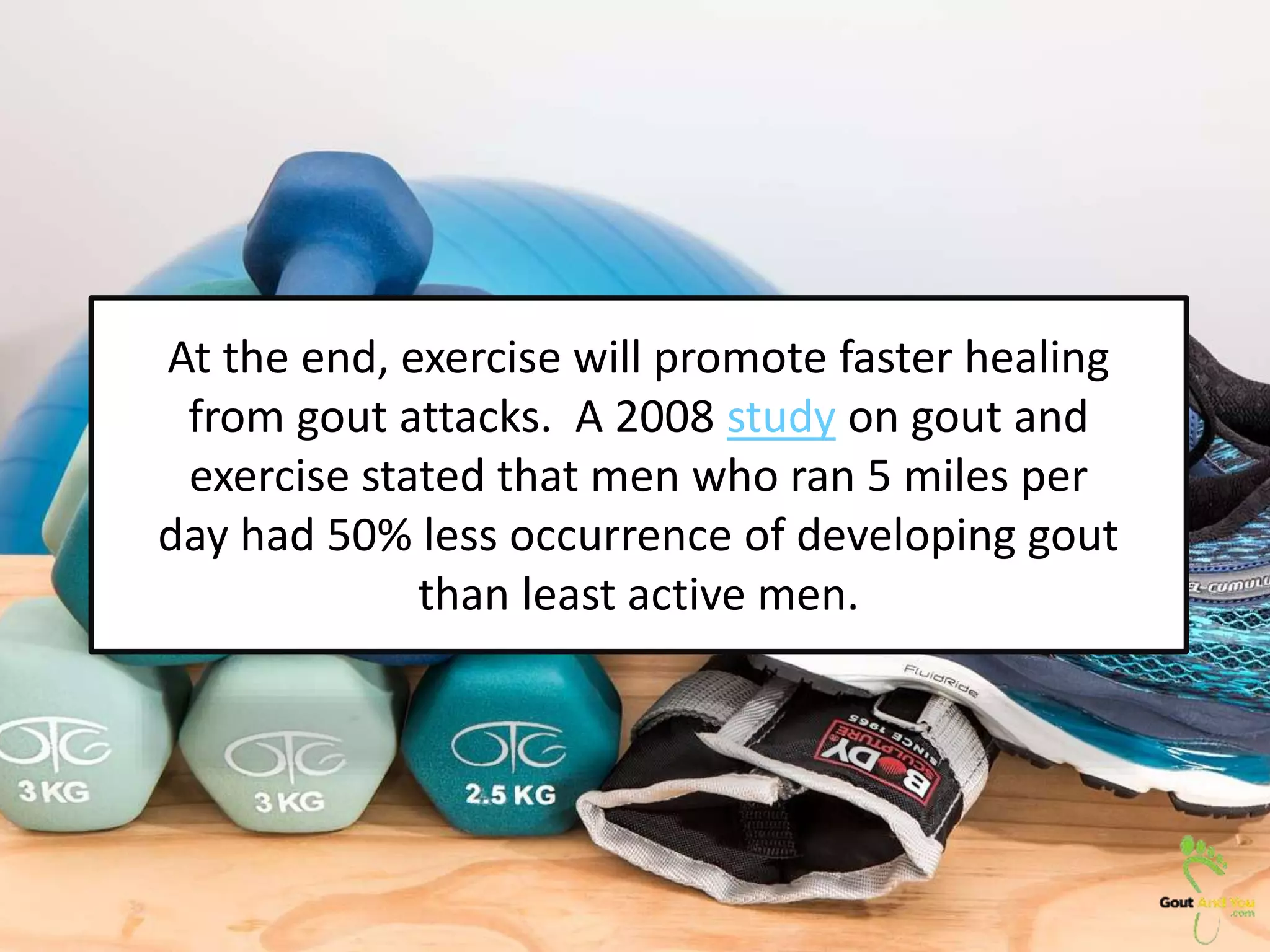 Gout and Exercise | PPTX | Bone and Joint Conditions | Diseases and ...