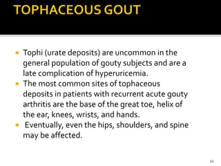 Gout and hyperuricemia | PPTX