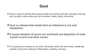 Gout and osteoarthritis pharmacology.pptx